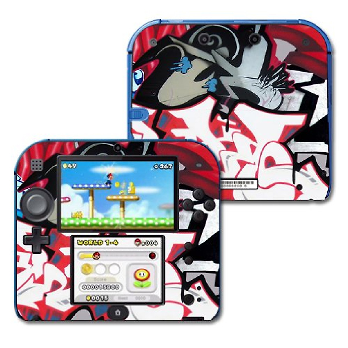 MightySkins Skin Compatible with Nintendo 2DS - Graffiti Mash Up | Protective, Durable, and Unique Vinyl Decal wrap Cover | Easy to Apply, Remove, and Change Styles | Made in The USA
