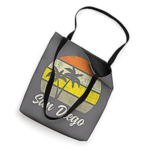 San Diego Vintage 70s Love California Surf Retro Sunset Tote Bag
