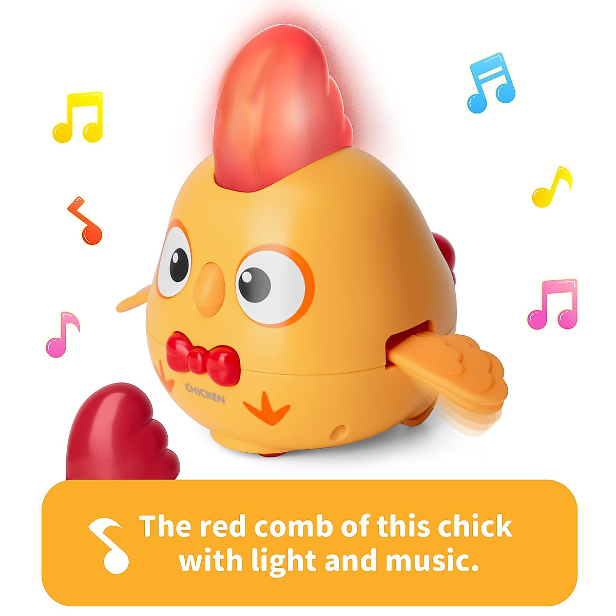 nicknack Easter Musical Toys Dancing Walking Baby Light Up Toy with Light & Sounds Toy for Toddler Early Educational Learning Music Sound Toys Infants Birthday Gift