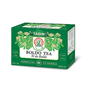 Tadin Boldo Herbal Tea. Caffeine Free. 24 Tea Bags. 1.18 oz. Pack of 3