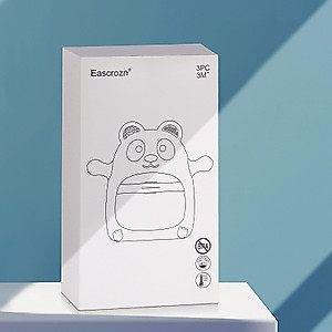 Eascrozn Baby Teething Toys for Infants 3+ Months Set of 3, Easy to Hold Silicone Teething Mitten with Soft Textures for Sensory Exploration and Teething Pain Relief, Baby Chew Toys for Sucking Needs