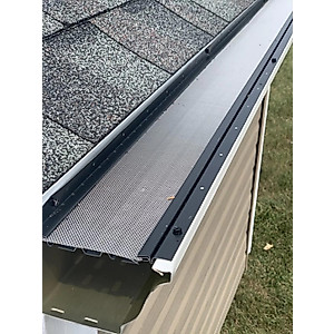 Extreme Flo 6" Gutter Guard - Stainless Steel Micro Mesh Gutter Guards, includes 25 Pieces, 100 ft. (Aluminum, 6-inch)