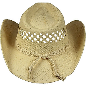 Natural Women's Cowboy Hat with Heart