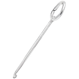Rembrandt Charms Crochet Hook Charm, Sterling Silver