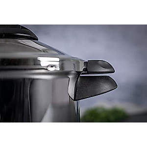 Kuhn Rikon 3762 Duromatic Top Stainless Steel Pressure Cooker with Side Grips, 6 Litre / 24 cm