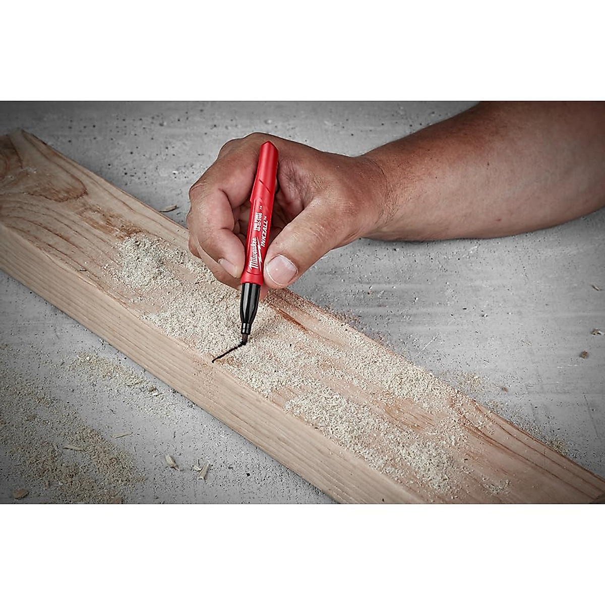 Milwaukee 48-22-3100 Inkzall Jobsite Fine Point Black Permanent Marker 12 Pack