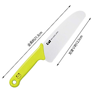 Kai Corporation FG5000 Little Chef Club Children's Knife, Genuine Blade, Panda, Green, Made in Japan