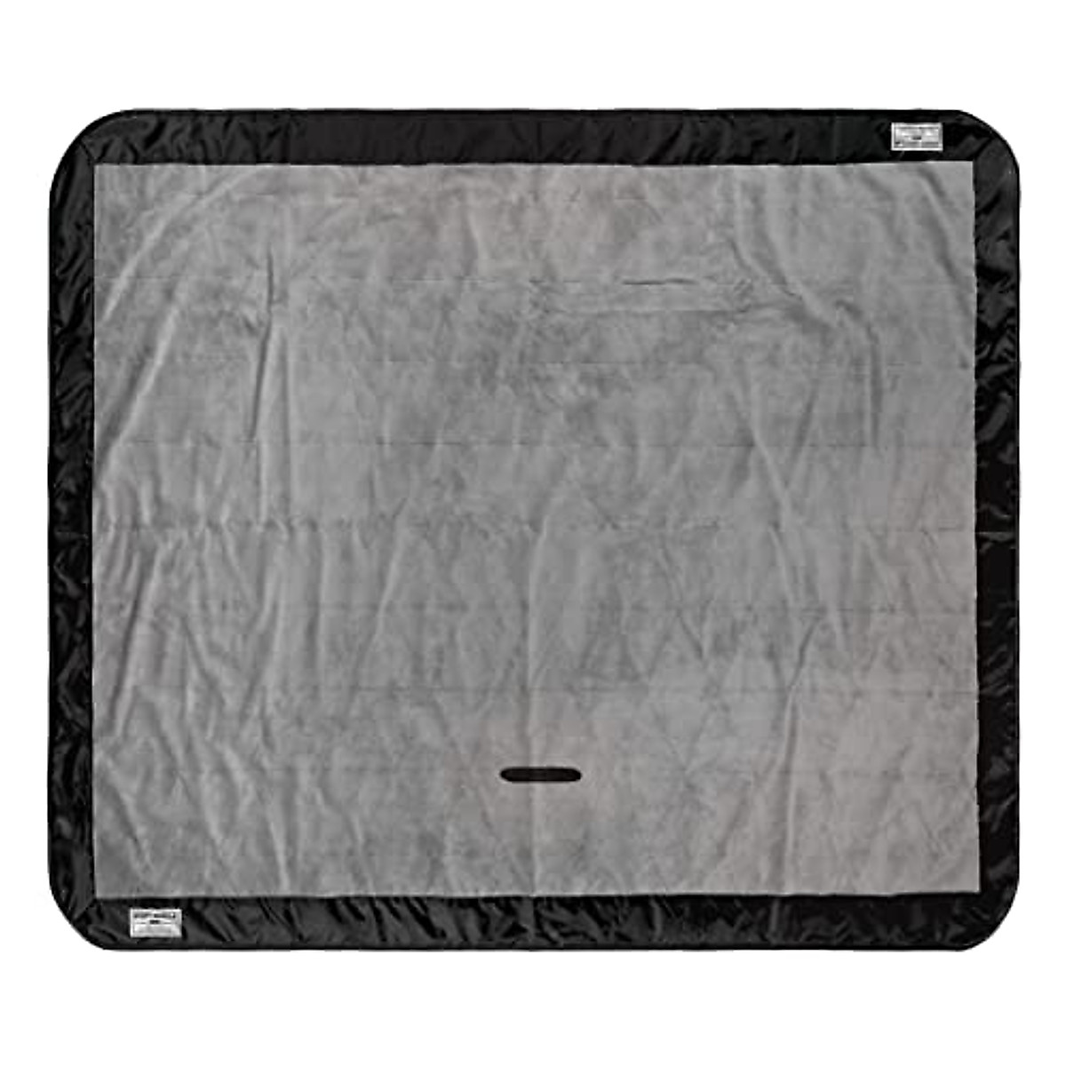 Sport-Brella SunSoul Outdoor Blanket with Slit for Umbrella Pole, Fleece and Water-Resistant for The Beach, Camping, and Picnics, Black