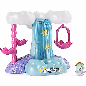 Hatchimals CollEGGtibles, Waterfall Playset with Lights and an Exclusive Season 4 CollEGGtible, for Ages 5 and Up