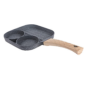 DOITOOL Poached Egg Pan Fried Egg Pan Pot Induction Cooker Aluminum Alloy Burger Pan Sandwich Making Pan Bacon Cooking Pan