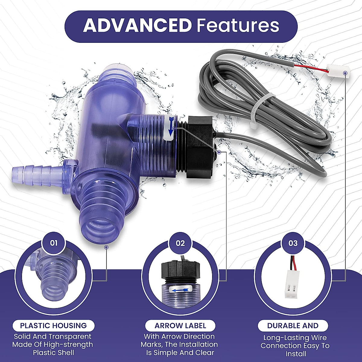 2560-040 Flow Switch Replacement Part Kit for Sundance Spas and Jacuzzi Hot Tub, Complete Assembly Flow Switch Replaces