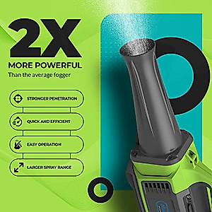 Medd Max ULV Cold Fogger for Applying Disinfectants, Sprays 25 ft. – 10 UM Droplet, 2L Tank, Rechargeable Lithium Battery, Disinfecting Machine