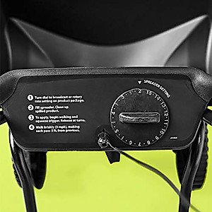 AMAZE 75201 Broadcast Spreader-Quickly and Accurately Apply up to 10,000 sq. ft. of Grass Seed, Fertilizer, and Other Lawn Care Products to Your Yard, 75201-1