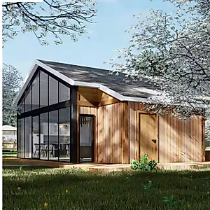 Modern Prefabricated Villa Holiday House Accommodation Prefab Garden Office Double Story House Outdoor, Garden House Luxury Living