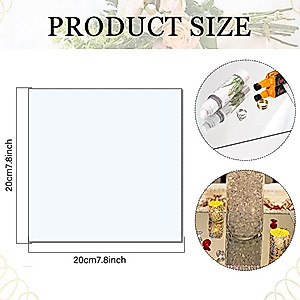 mwellewm 12 Packs Square Mirror Centerpieces for Tables, Mirror Tray Candle Plate Tray for Candles,Wedding Table Centerpiece Decorations,Party Decor and Crafts,20 x 20 cm