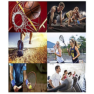 1SOCK2SOCK 6 Pack Athletic Performance Crew Socks For Men and Women - Soft Cotton Blend with Moisture Wicking - Arch Support