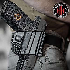 Handleitgrips Gun Grip Tape Compatible with Springfield Hellcat Pro - Black Textured Rubber Pistol Grip Tape with Orange Insert, Easy Installation, Gun Parts & Accessories, Veteran Owned, Made in USA