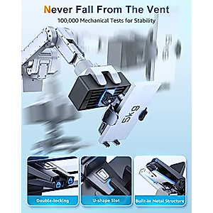 Humixx Phone Mount for Car [Military-Grade Super Suction] Universal Hands-Free Car Phone Holder Mount for Dashboard Windshield Air Vent Car Mount for iPhone 14 Pro Max Plus Samsung All Phones & Cars