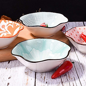 Whitenesser Soy Sauce Dish Dipping Sauce Bowl Seasoning Dishes Soy Dipping Sauce Dishes-Set of 4