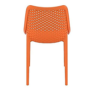 Compamia Air Outdoor Patio Dining Chair in Orange (Set of 2)