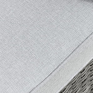 ovios Outdoor Cushion Set Patio Furniture Cushions with Removable Cover Water Resistant Fade Resistant Thick Bottom Deep Seat Cushion and Back Cushion for Sofa Chair Couch, 24 x 24 Inch, Grey