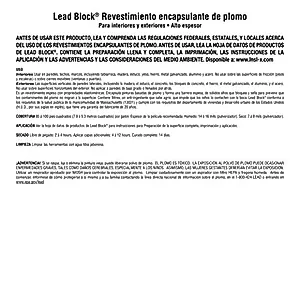 INSL-X Lead Block, Lead Encapsulating Acrylic Paint, Eggshell, White, 1 Gallon