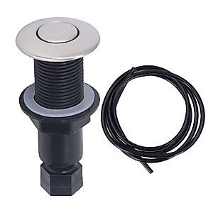 Yosoo Garbage Disposal Switch Stainless, Garbage Disposal Parts Garbage Disposals Parts Steel Switch Air Switch Kit for Food Waste Disposer Electric Water Heater Massage Bathtub