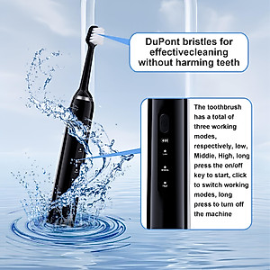 Magentak Dog Teeth Cleaning Kit, Sonic Electric Toothbrush for Pets, Teeth Plaque Remover Brush Set, Rechargeable Sonic Toothbrush for Teeth Care with 3 Modes and 11 Replaceable Brush Heads