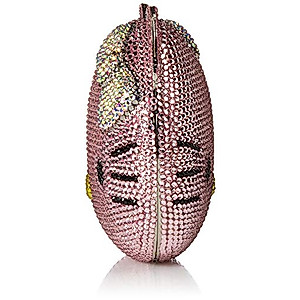 3-D Hello Kitty Cat Crystal Couture Clutch Special Occasion Holiday Party Evening Bag Pink