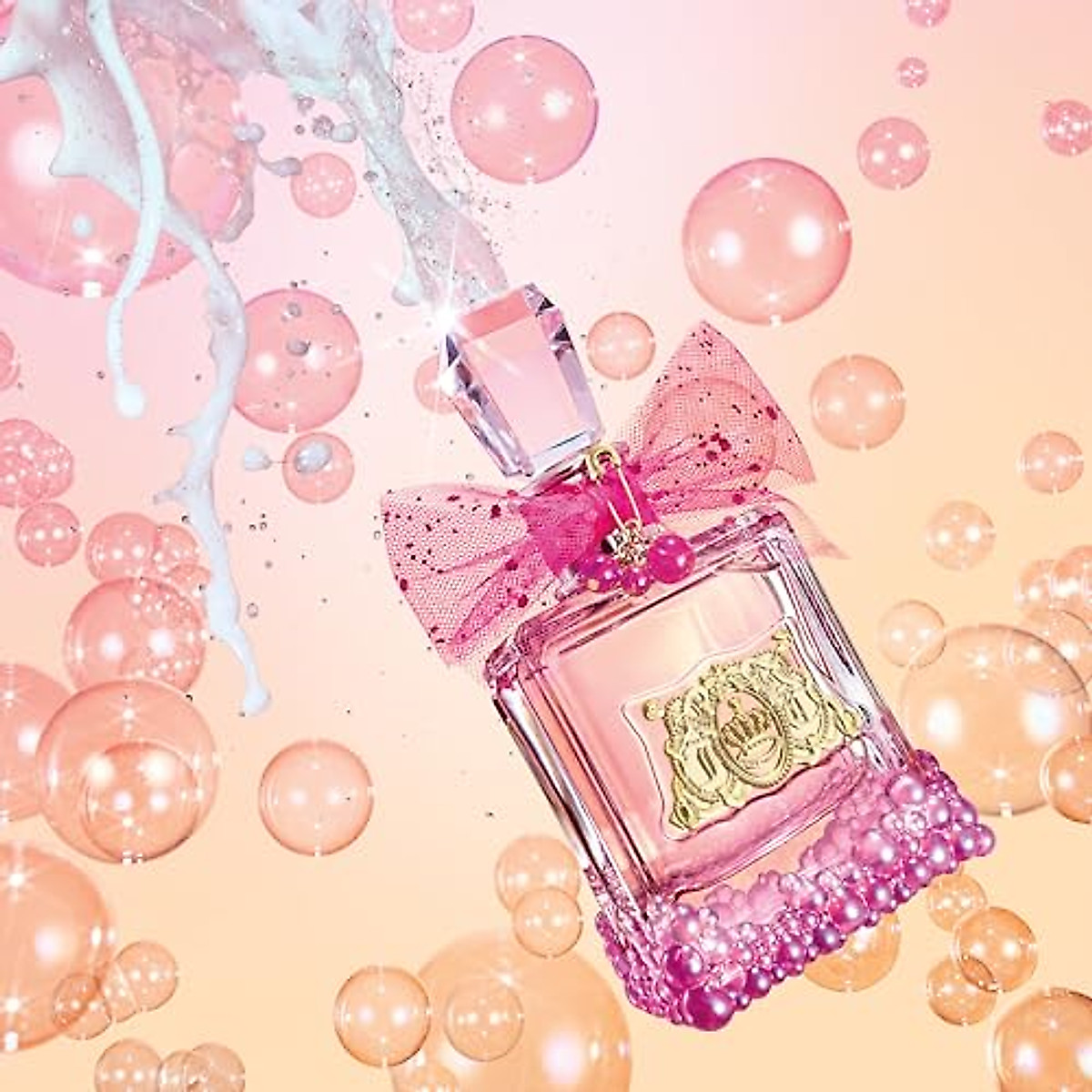 Juicy Couture Viva La Juicy Le Bubbly Eau De Parfum, Travel Size Luxury Women's Perfume with Notes of Champagne Inspired Pink Berries, Gardenia, Jasmine & Amber - Fruity & Sweet, EDP Spray, 0.33 Fl Oz