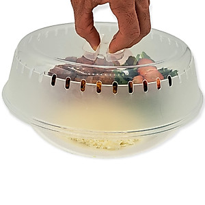 2 Pack Microware Food Cover, Microwave Food Cover Splatter, 10.5 x 10.5 x 2.625 Inch