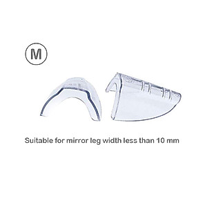 Korty 3 Pairs Eye Glasses Side Shields, Flexible Slip on Side Shields for Safety Glasses Fits Small to Medium