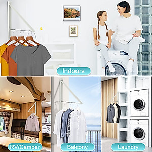 Ithywat Retractable Clothes Drying Rack,Space Saver Wall Mounted Folding Hanger for Laundry Room, Closet Storage Organization, Easy Installation Aluminium Dryer 1pcs