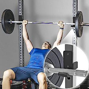 Kipika J-Hooks - Heavy Duty Steel Hooks for 2" x 2" Square Tube Power Cages with 1’’ Hole - Set of 2