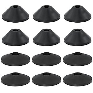 AYLIFU 12PCS Toilet Bolt Rubber Washers Conical Washers Toilet Tank Leakage Prevent Kit for Toilet Tank Repair (M6 6PCS+M8 6PCS)