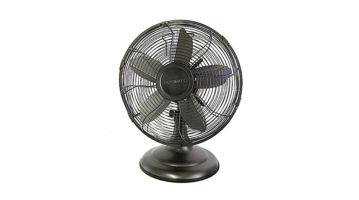 Optimus F-6212A Retro Oscillating Table Fan – Stylish & Efficient Cooling