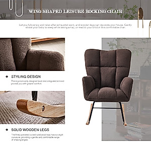 Ugijei Rocking Chair Nursery,Modern Rocking Accent Chair for Nursery, Bedroom