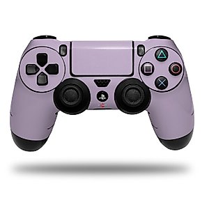 WraptorSkinz Skin Compatible with Sony PS4 Dualshock Controller PlayStation 4 Original Slim and Pro Solids Collection Lavender (Controller NOT Included)