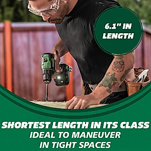 Metabo HPT 18V MultiVolt™ Cordless Driver Drill Kit | 620 in-lbs of Torque | Compact | Reactive Force Control | 22 + 1 Clutch Settings | LED Light | Belt Hook | Lifetime Tool Warranty | DS18DEX