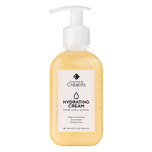 Cosmétiques Créatifs Moisturizing Hand Cream for Dry, Cracked Hands, Nails and Cuticles - 8.5 fl. oz. - Anti-Aging Skin Moisturizer with Vitamin E, Shea Butter, and Ceramides