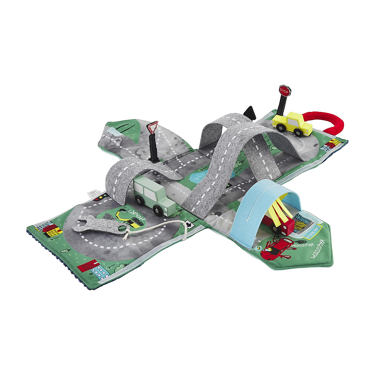 Mud Pie Children's Transportation Car Plush Set