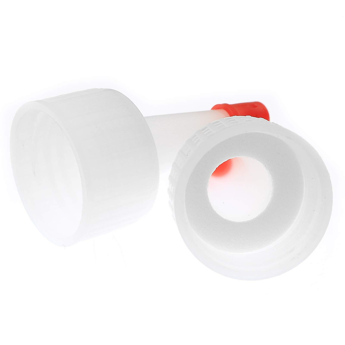 Lind Kitchen 25PCS 24mm Red-Tip Caps Plastic Bottle Caps Yorker Dispensing Cap Red Pointed Mouth Bottle Cap for Squeeze Bottles Glue Bottles