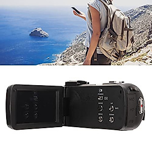 Digital Camera, Vlogging Camera 3.0 Inch IPS Touch Screen 48MP Image Resolution with 1500mAh Lithium Camera Battery for Campus Records