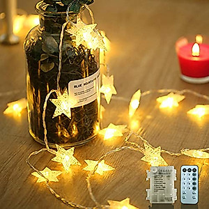 Traveant String Lights, Fairy Lights 50 Led 8 Modes Star Lights, Extendable Waterproof Twinkle Lights for Home, Party, Christmas, Wedding, Garden