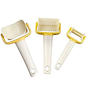 3Pcs Rolling Cookie Cutters Foundant Cutters Biscuit Rolling Cutters