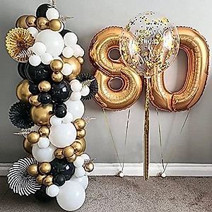 Gold Metallic Chrome Latex Balloons,50Pack 5inch Round Helium Balloons for Wedding Graduation Anniversary Baby Shower Birthday Rolay Party Decorations