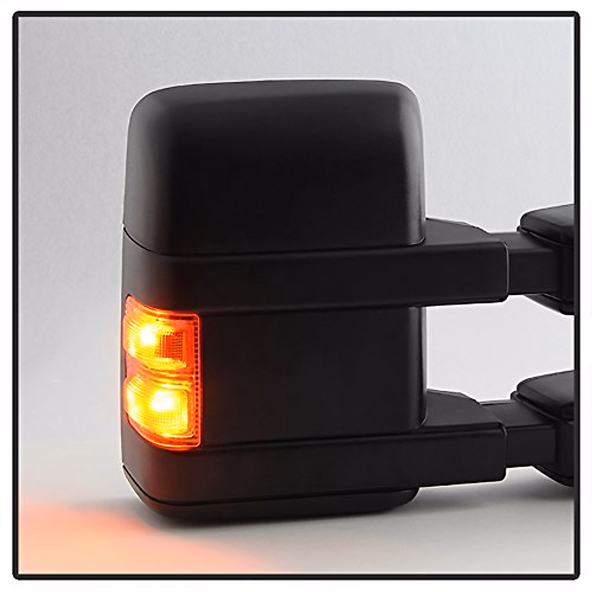 VIPMOTOZ Heated Power Remote Passenger Side Right View Telescopic Turn Signal Exterior Towing Mirror & Glass Replacement For 2008-2016 Ford Superduty F250 F350 F450 F550 Pickup Truck