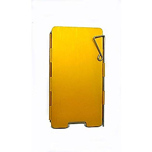 None-branded Folding Camping Picnic Cooker Stove Wind Screen Windshield (Gold)
