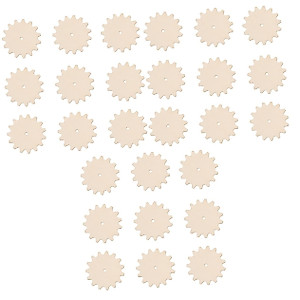 Homoyoyo 30 Pcs Wood Slice Unfinished Wood Cutout Wood Embellishment Wood Circles for Crafts Unfinished Wood Ornaments Nativity Crafts Wood Gifts Wood Cutouts Wooden Graffiti Confetti
