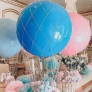 Blue Pink Balloon Garland Kit, 139Pcs Macaron Blue Hot Pink Balloon Arch Kit Latex Balloons 18/12/10/5 inch Different Sizes Balloon for Wedding Birthday Baby Shower Party Decorations